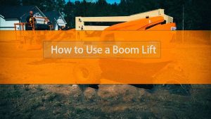How to Use a Boom Lift? Boom Lift Operate Guide - Holdwell Lifts